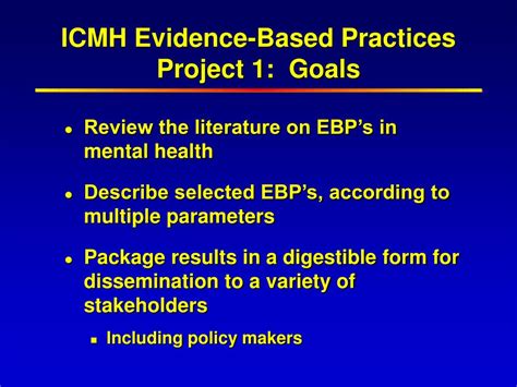 Ppt Update On Evidence Based Practices In Iowas Public Mental Health System Powerpoint