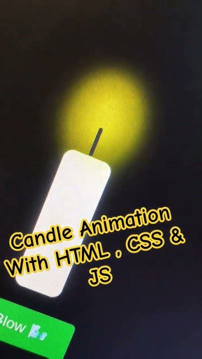 Candle Animation With Html Css And Js Html Css Js Animation