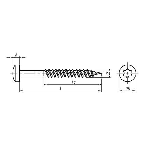 Assy 30 Stål Forz Delvist Gevind Panhoved Aw WÜrth