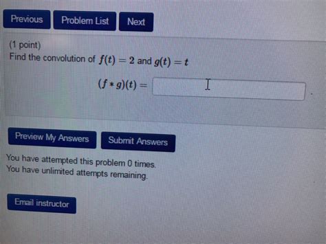 Solved Find The Convolution Of Ft 2 And Gt T F
