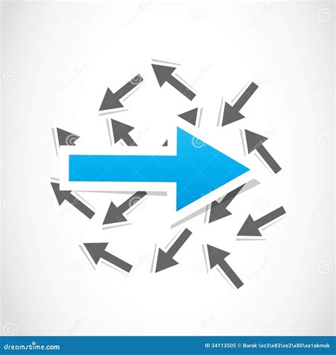 Decision Choice Arrow Stock Vector Illustration Of Direction