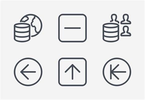 Line Design Database Set 1 Icons By Axialis