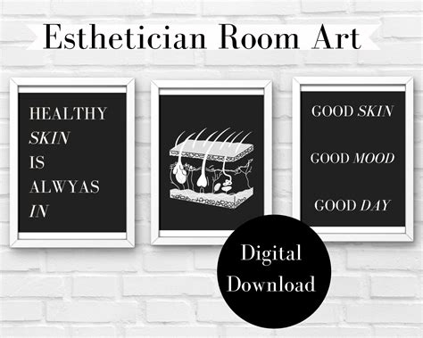 Esthetician Decor Facial Wall Decor Wall Art Prints Esthetician