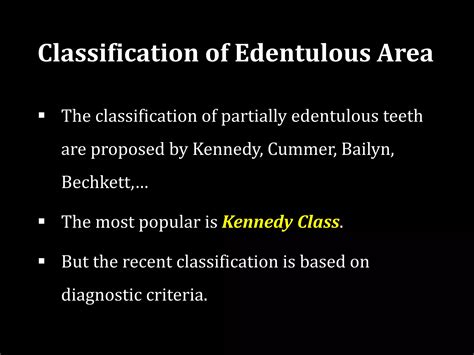 Dental Classification For Removable Partial Denture Ppt