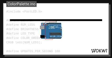 ColorPalette Ino Wokwi ESP32 STM32 Arduino Simulator