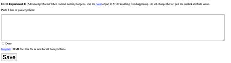 Solved Event Experiment 1 When Clicked Console Log The X Chegg Com