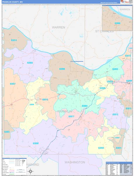 Franklin County Zip Code Map