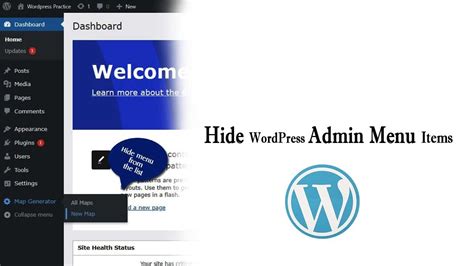Hide Wordpress Admin Menu Items Youtube