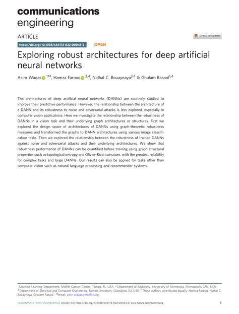 Pdf Exploring Robust Architectures For Deep Artificial Neural Networks