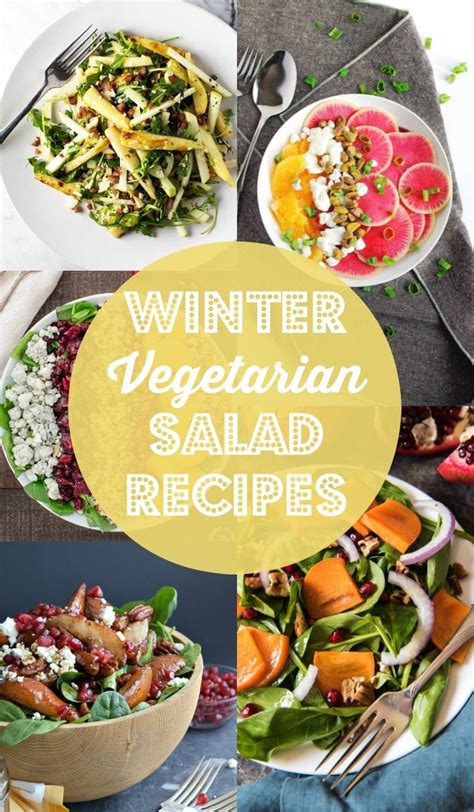 Winter Salad Recipes Rainbow Delicious