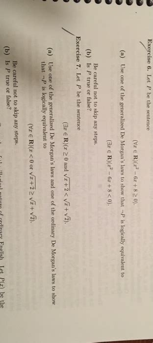 solved let p be the sentence forall element r x 2 6x 8