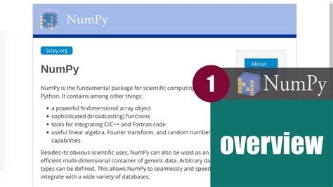 สอน NumPy รจกกบ NumPy YouTube
