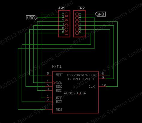 Rfm12b Dip Module 01 254mm Breakout Adapter