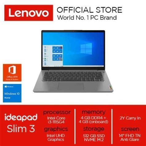 Jual Lenovo Ideapad Itl J Id Intel Core I G Gb Gb Ssd Intel Uhd Graphics