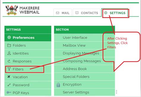How To Forward Emails From Webmail To Another Email Answers At Makerere Knowledge Base