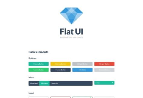 The Top Free Flat Design UI Kits Templates