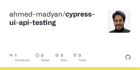 github ahmed madyan cypress ui api testing