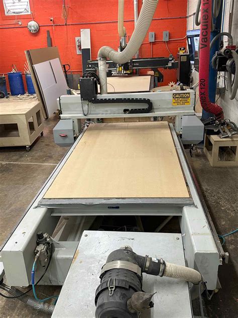 4 X 8 Multicam MG 103 Series CNC Router 2000 Tool Changer Vacuum Pump Revelation Machinery