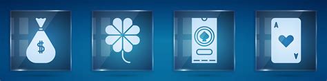 세트 돈 가방 클로버카지노 슬롯 머신 카지노 포커 토너먼트 초대장과 마음으로 카드를 재생합니다 정사각형 유리 패널 벡터 슬롯머신에 대한 스톡 벡터 아트 및 기타 이미지