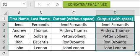 Concatenate Excel Columns How To Combinejoin 2 Columns
