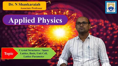 crystal structures space lattice basis unit cell lattice parameter