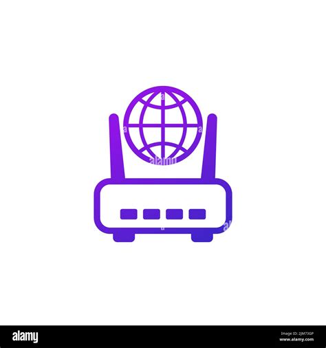 Router Or Internet Modem Icon Stock Vector Image And Art Alamy
