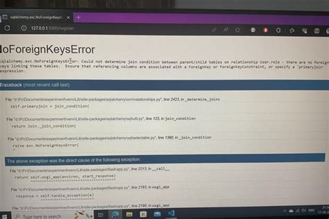 I Keep Getting This Error Whenever I Try To Register As A New User