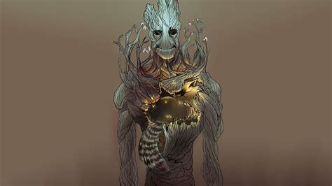 배경 화면 조각 동상 은하계의 수호자 그루트 빈 디젤 Marvel Cinematic Universe 미술 스크린 샷 1920x1080 Izmirli