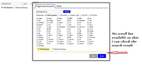 Html Scroll Bar Inside Popup Window Stack Overflow