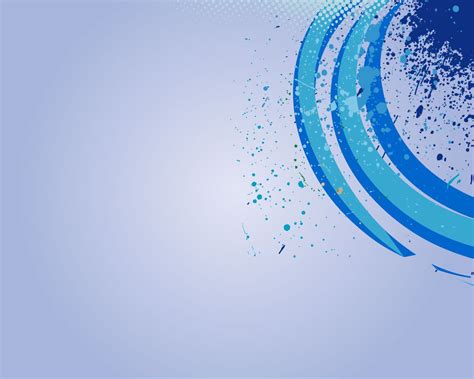 Blue And White Half Circle PowerPoint Background Available In