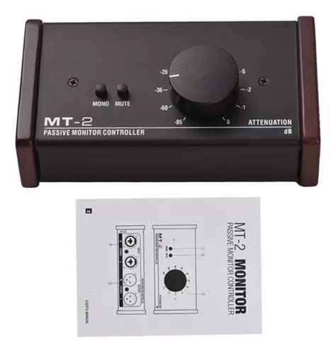 monitor controller knob passive xlr 3 5mm inputs outputs mercadolivre