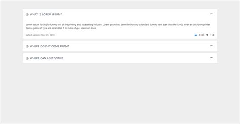 Bootstrap 4 Awesome Accordian Collapse Blue Example