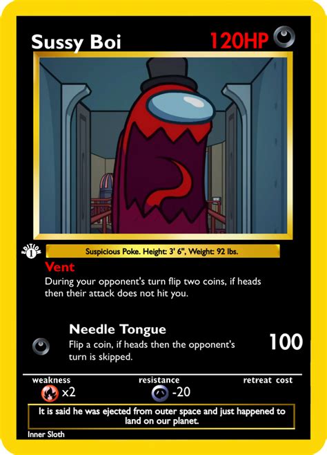 Sussy Boi PokeCardMaker