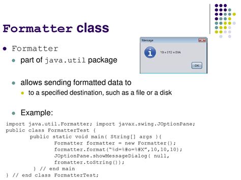 Formatting Output Ppt Download