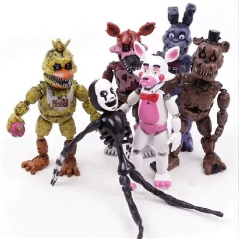 Juego De Juguetes Fnaf Five Nights At Freddys 6 Piezas Cuotas Sin
