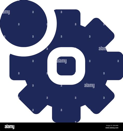 Settings Notification Black Glyph Ui Icon Stock Vector Image Art Alamy