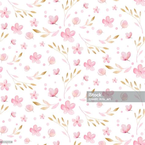 녹색 잎과 꽃과 함께 피는 가지에 봄 새 원활한 패턴 수채화 벽지 백그라운드 결혼 초대 장 카드 꽃 그림 손으로 그린 핑크 화환 디자인 체리 고립 된 가지 장식 새에 대한