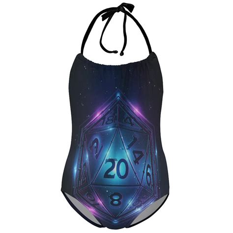 Girls Dnd Dungeons And Dragons 8 One Piece Swimsuit Halter Bathing