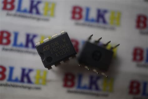 3 Ic Nhớ Eeprom M24c16 24c16 24c16wb Dip 8 Mới Chính Hãng