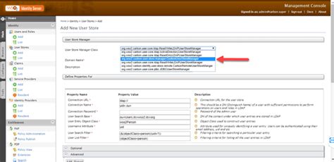 how to configure a custom user store in wso2 identity server