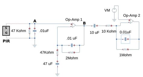 typical amplifier circuit used with a pir sensor [13] download scientific diagram