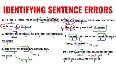 Sentence Errors 6th 8th Grade Quiz Quizizz