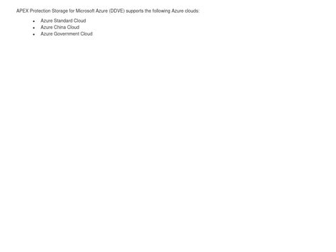 Apex Protection Storage For Microsoft Azure Ddve Cloud Features Dell Apex Block Storage For