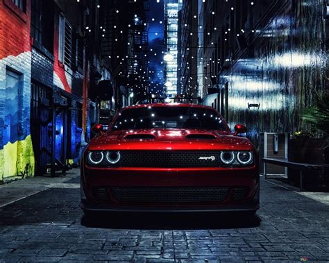 Dodge Challenger Srt Hellcat Red Hd Wallpaper Download