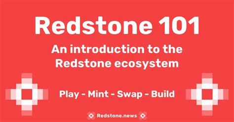 an introduction to the redstone ecosystem redstone news