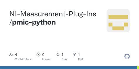 Github Ni Measurement Plug Inspmic Python