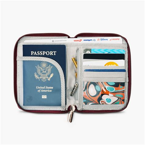 L Travelon L Rfid Blocking Passport Zip Wallet