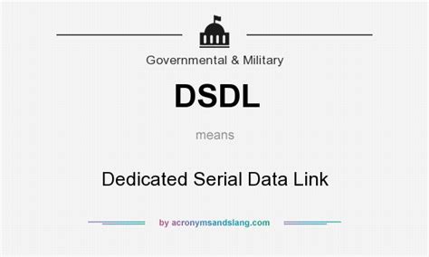Dsdl Dedicated Serial Data Link In Governmental And Military By