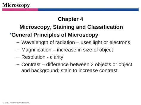 Ppt Microscopy Chapter 4 Microscopy Staining And Classification General Principles Of