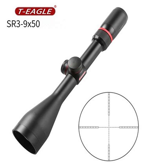 T Eagle Sr 3 9x50 스나이퍼 스코프 빠른 조준 조준 거울 조준 장치 캘리브레이터 적외선 적색 레이저 Igun Airsoft